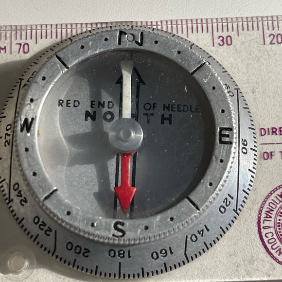 Boy Scouts | Other | Vintage Boy Scouts Silver And Black Compass With ...